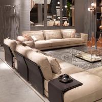 China Latest Designs High End Modern Style Sectional Couches Velvet L Shape 7 Seater Sofa Set Luxury Furniture Couch Living Room Sofa for sale