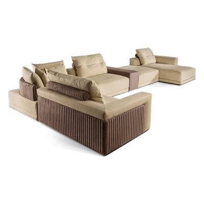 China High End Home Set Corner Living Room for Home 12 Seaters Couches Leather Modern Luxury Sectional Sofa for sale