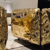 China 2022 Sofa Set Furniture Luxury Carved Gold Sofa Living Room Modern Italian Leather Design Living Home Luxury Sofa Set for sale