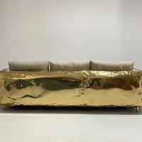 China 2022 Sofa Set Furniture Luxury Carved Gold Sofa Living Room Modern Italian Leather Design Living Home Luxury Sofa Set for sale