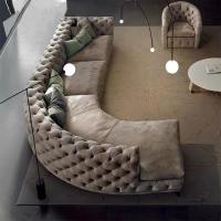 China Royal Sofa Set Luxury Living Room Furniture Chesterfield Corner Sofa Set for sale