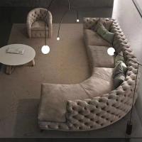 China Royal Sofa Set Luxury Living Room Furniture Chesterfield Corner Sofa Set for sale