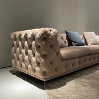 China Royal Sofa Set Luxury Living Room Furniture Chesterfield Corner Sofa Set for sale