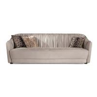 China Luxury Sofa Living Room Furniture Curved Home Lounge Sofa Sets Italian Modern Fabric Velvet Sofa SALA Set for sale