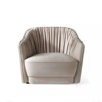 China Luxury Sofa Living Room Furniture Curved Home Lounge Sofa Sets Italian Modern Fabric Velvet Sofa SALA Set for sale
