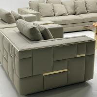 China High - End Luxury Sofa Set With Marble - Inlaid Details, Ideal for Upscale Living Rooms for sale