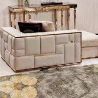 China High - End Luxury Sofa Set With Marble - Inlaid Details, Ideal for Upscale Living Rooms for sale
