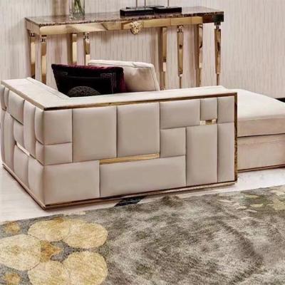 China High - End Luxury Sofa Set With Marble - Inlaid Details, Ideal for Upscale Living Rooms for sale