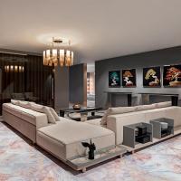 China L for Modular Italian Corner Luxury Material Fabric Home Sectional Modern Furniture Luxury Living Room Sofa for sale