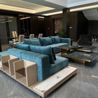 China L for Modular Italian Corner Luxury Material Fabric Home Sectional Modern Furniture Luxury Living Room Sofa for sale