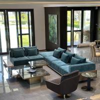 China L for Modular Italian Corner Luxury Material Fabric Home Sectional Modern Furniture Luxury Living Room Sofa for sale