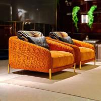 China Luxury Living Room Pure Brass Classic Sofa/contemporary Furniture 3 Seater Elegant Sofa Modern New Design Italian Sofa for sale