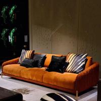 China Luxury Living Room Pure Brass Classic Sofa/contemporary Furniture 3 Seater Elegant Sofa Modern New Design Italian Sofa for sale