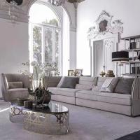 China High End Leather Light Luxury Italian Home Furniture Sofa Set Furniture Living Room Modern Genuine Leather Sectional Sofa for sale