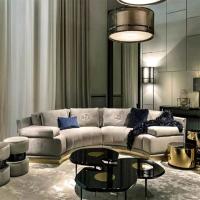 China Sectional Sofa Set Living Room Sofas 7 12 Seater Italian Sectional Sofa Fabric Grey Luxury Modern for sale