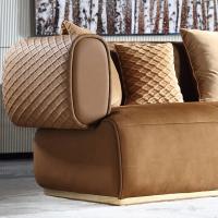 China High End Royal Sectional Couch Luxury Sofa Set Living Room Furniture New Design Villa Leather Sofa Set Modern for sale