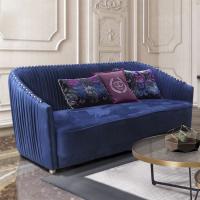 China Italian Fabric Leather Sofa Set Chesterfield Sofa Set Luxury Couches Living Room Wohnzimm 3 Seater Genuine Leather Sofa for sale