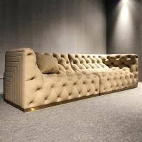China High-end Custom Italian Couches Living Room Solid Wood Fabric Sofa House Villa Sitting Room Luxury Modern Furniture Sofa Set for sale