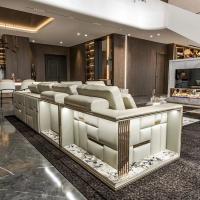 China MOYI Sofas for Home Luxury Couches Italian Design Sectional Sofa Set Furniture Luxury Leather Living Room Sofas for sale