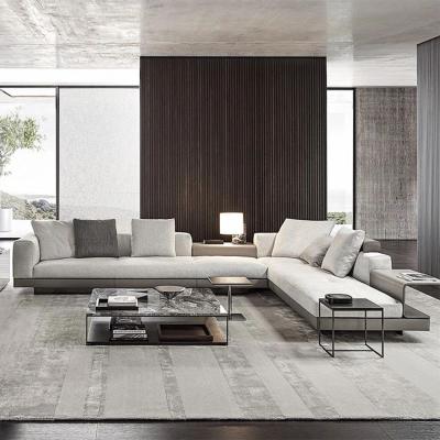 China Italy Design Genuine Leather Living Room White Simple Design Modern Sofa Set L Shaped Leather White Sectional Sofa for sale