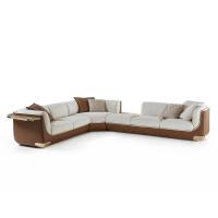 China MOYI Italian Sectional Sofa New Design High Quality Living Room Modern Sofa Set Furniture Luxury Italian Leather Sofa for sale