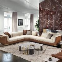 China MOYI Italian Sectional Sofa New Design High Quality Living Room Modern Sofa Set Furniture Luxury Italian Leather Sofa for sale