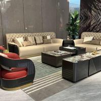 China Modern Luxury Living Room High-End Leather Sectional Sofa Set Home Furniture with Corner Feature for Dining for sale