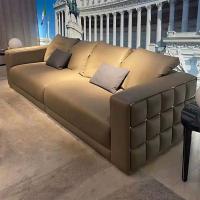 China Contemporary Light Luxury Sectional Living Room Sofa Set High-end Villa Leather Sofas Furniture for sale