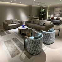 China Contemporary Light Luxury Sectional Living Room Sofa Set High-end Villa Leather Sofas Furniture for sale
