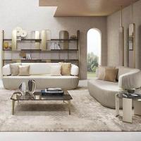 China Italian Post Modern Custom Upholstery Sofa Fabric Couches 2 3 Seat Sectional Fabric Sofa Set for Living Room Luxury Furniture for sale