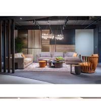 China High Quality Twist 2 Seat Leather Couch Designer Luxury Italian Modern Curved Sofa for sale