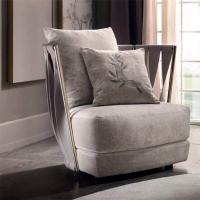 China High Quality Twist 2 Seat Leather Couch Designer Luxury Italian Modern Curved Sofa for sale