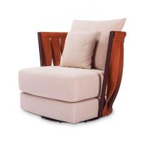 China High Quality Twist 2 Seat Leather Couch Designer Luxury Italian Modern Curved Sofa for sale