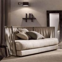 China High Quality Twist 2 Seat Leather Couch Designer Luxury Italian Modern Curved Sofa for sale