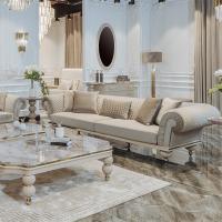 China New High-end Design Italian Luxury Home Villa Technology Fabric Embroidery Sofa Cover for sale