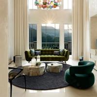 China Custom High End Italian Style Modern Home Furniture Contemporary Sectional Sofa Set for sale