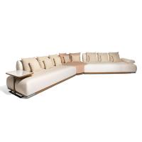 China Italian Designer Luxury Lounge Couches Living Room Sofa Furniture Set High-end Custom Leisure Leather Sectional Sofa for Villa for sale