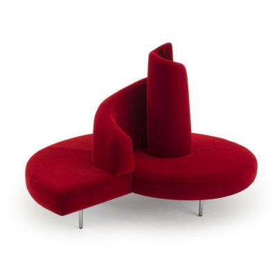 China Modern Artistic Design Velvet Public Area Sofa for Home Hotel Lobby and Mall for sale