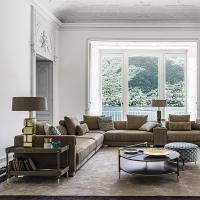 China Modern L-Shape Sectional Genuine Leather Sofa Set for Living Room Hotel Elegant Design Stylish Furniture for Apartment Home Use for sale