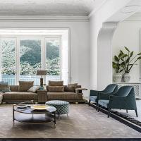 China Modern L-Shape Sectional Genuine Leather Sofa Set for Living Room Hotel Elegant Design Stylish Furniture for Apartment Home Use for sale