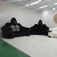 China Custom Large Gorilla King Style Leather Sofa Chair Plush Giant Gorilla Shaped Couch Living Room Furniture for sale