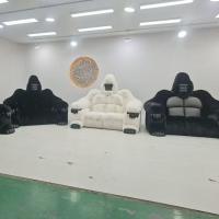 China Custom Large Gorilla King Style Leather Sofa Chair Plush Giant Gorilla Shaped Couch Living Room Furniture for sale