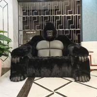 China Large Creative Gorilla Leather Sofa Set Multi-Network Red Furniture for Outdoor Kitchen Bathroom Diamond Wood for Villa Showroom for sale
