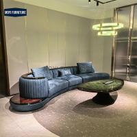 China Arabic Living Room Sectional Corner Soft Comfy Suede Curved Modular Couch Sofa Nordic Modern Luxury Lounge Velvet Fabric Sofa for sale