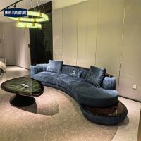 China Arabic Living Room Sectional Corner Soft Comfy Suede Curved Modular Couch Sofa Nordic Modern Luxury Lounge Velvet Fabric Sofa for sale