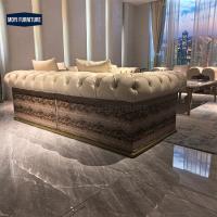 China MOYI Arabic Sectional Sofa  Chesterfield Sofa Set Luxury Italian Genuine Leather Living Room Modular Sofa Set Furniture for sale