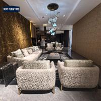 China MOYI Leopard Print Luxury Fabric Sofa Set for Living Room Personalized Furniture for Apartment or Villa for sale