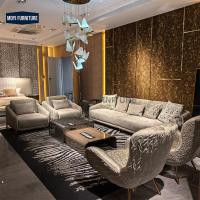 China MOYI Leopard Print Luxury Fabric Sofa Set for Living Room Personalized Furniture for Apartment or Villa for sale