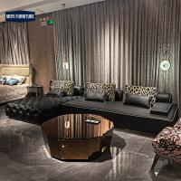 China MOYI Luxury Leather Sofa Set Furniture Customized Living Room Sofa for sale
