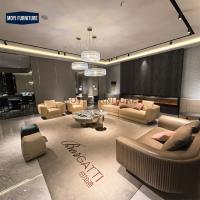 China MOYI Custom Furniture Factory for Villas and Luxury Houses Leather Living Room Furniture Comfortable Chesterfield Sofas for sale
